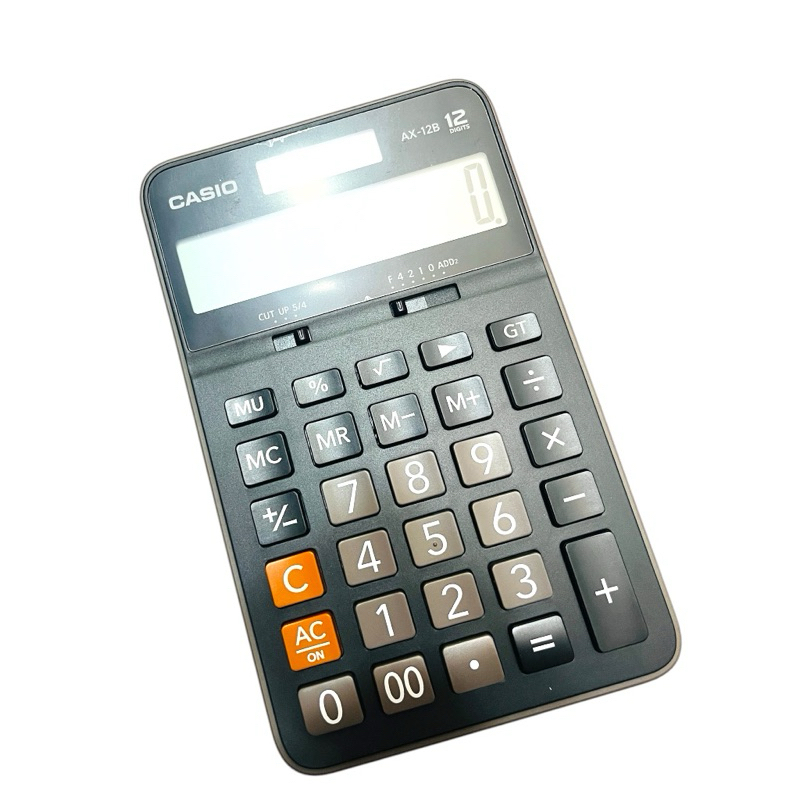 เครื่องคิดเลขตั้งโต๊ะ Casio AX-12B 12 หลัก ของใหม่ ของแท้100% บรรจุ:1 ...