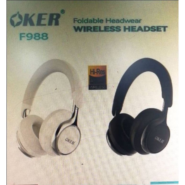 Oker (มี2สี) หูฟังบลูทูธ Bluetooth Wireless Headset รุ่น F988 | Shopee ...