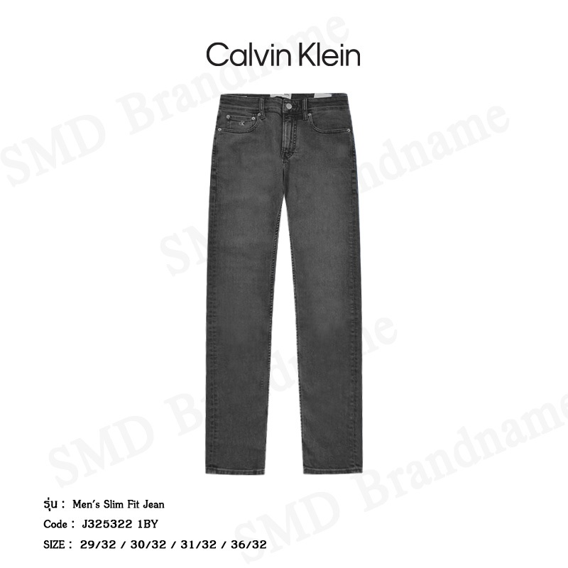 Calvin Klein Jeans กางเกงยีนส์ รุ่น Men's Slim Fit Jean Code: J325322 ...