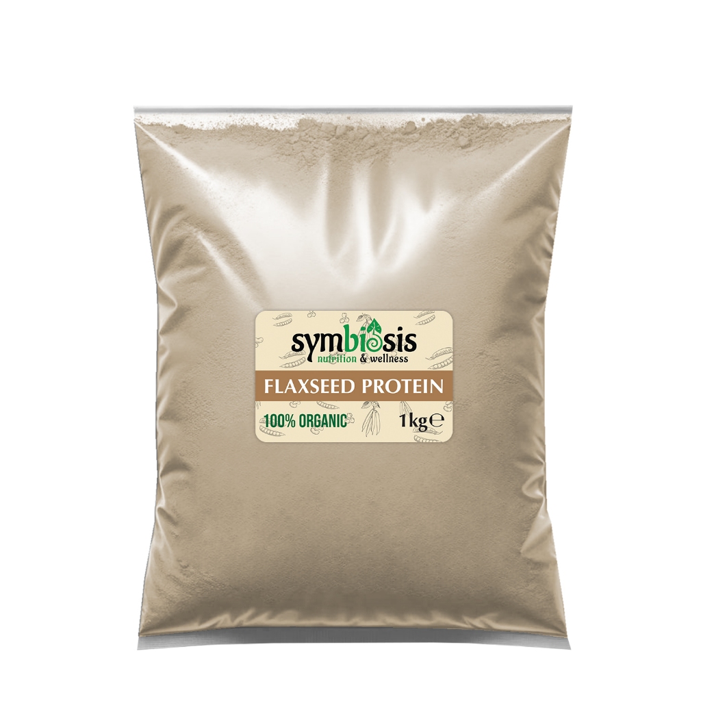 SYMBIOSIS - Organic/Bio Flaxseed Protein 34% โปรตีนเฟลกซีส 1 Kg ...