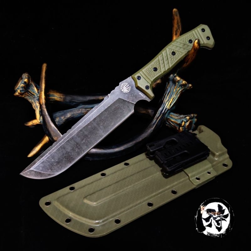 มีด เดินป่า ไซต์ ใหญ่ วัสดุ ใบ :เหล็กDC53 ความแข็ง60-62 HRC ด้ามจับไนลอนไฟเบอร์กลาส ซองไนลอน ...