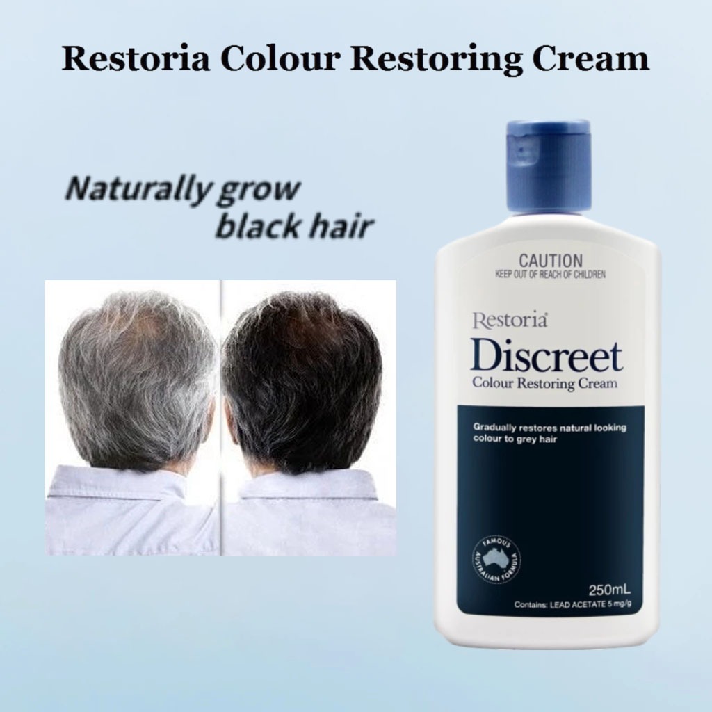 Restoria discreet Colour Restoring Cream ครีมแต่งผมดำเรสโตเรีย น้ำมัน ...
