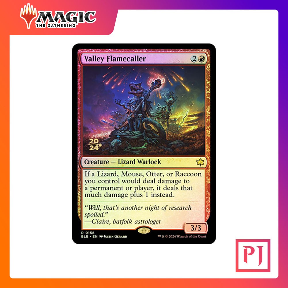 [MTG] Valley Flamecaller (Prerelease) [BLB] [RED] [RARE] [FOIL] [ENG ...