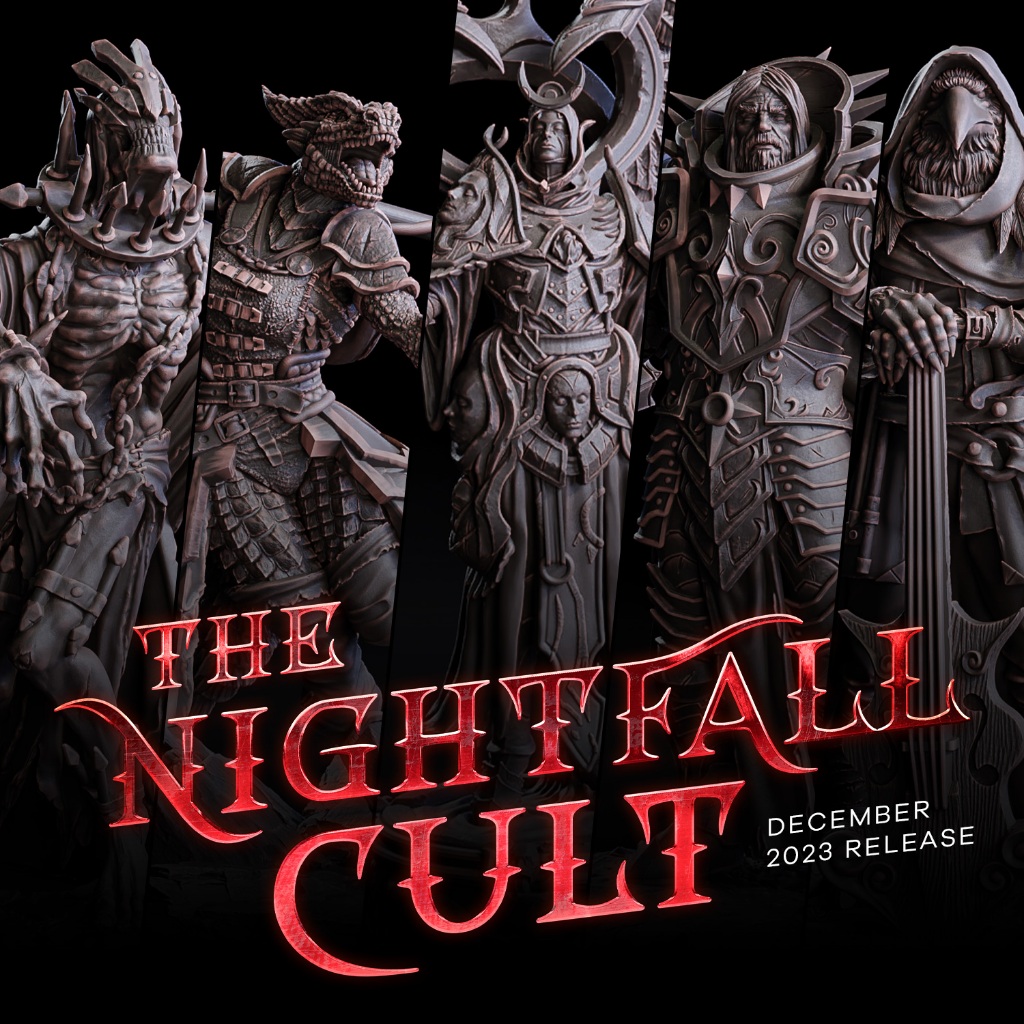 DnD miniature - The Nightfall Cult -[Made to order ส่งพัสดุภายใน 1-3 ...