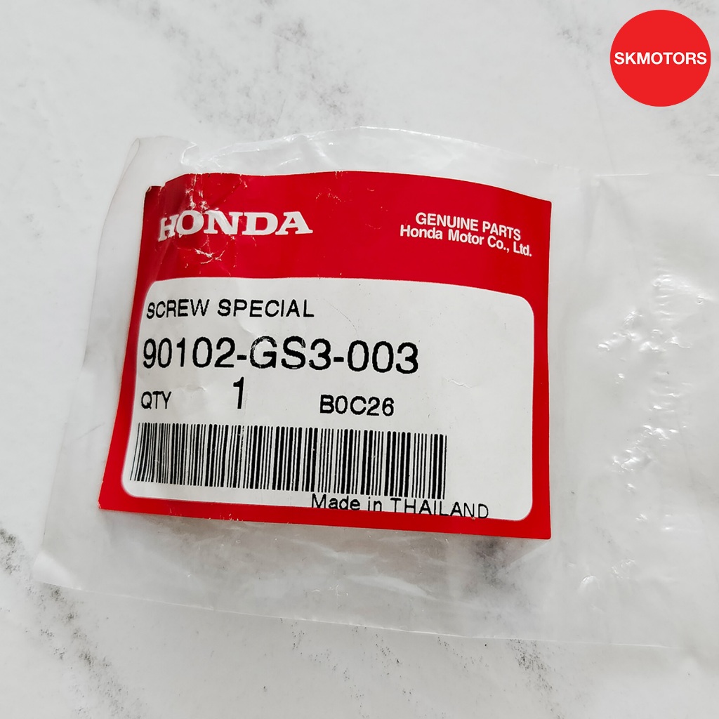 สกรูพิเศษ รหัสสินค้า 90102-GS3-003 สำหรับรถ HONDA PHANTOM150 (TA150 ...