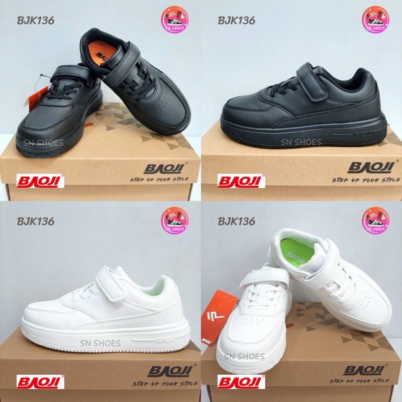รองเท้าผ้าใบ BAOJI เเท้100% BJK 134 รองเท้าผ้าใบเด็ก ไซร้ 33-37 | Shopee Thailand