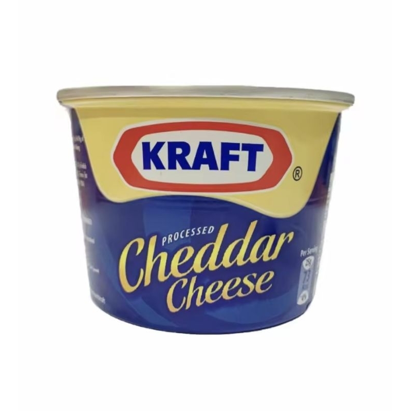 Kraft Processed Cheddar Cheese 190g คราฟท์ เชดด้าชีสแบบกระปุก ขนาด 190g ...