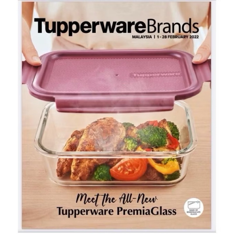 Tupperware รุ่น กล่องแก้วใส Premia Glass 1.5 ลิตร (เข้าเวฟ เตาอบ ฟรีสได้) | Shopee Thailand
