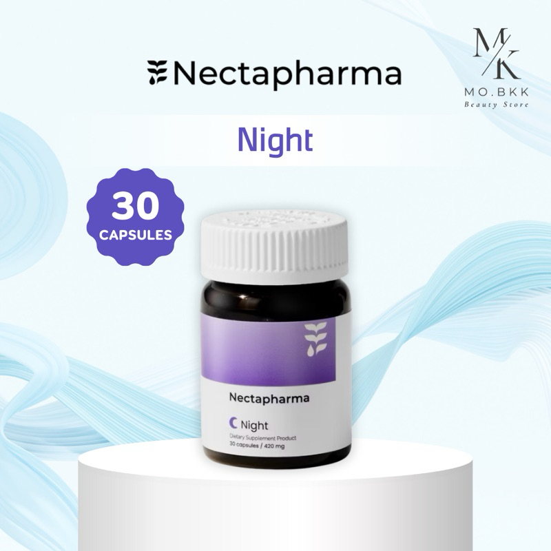 Nectapharma Night ช่วยเรื่องนอน ประกอบด้วย Pharmagaba Tart Cherry L ...