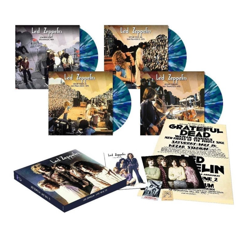แผ่นเสียง vinyl Led zeppelin Live '69 & '73 - Led Zeppelin Deluxe Color ...