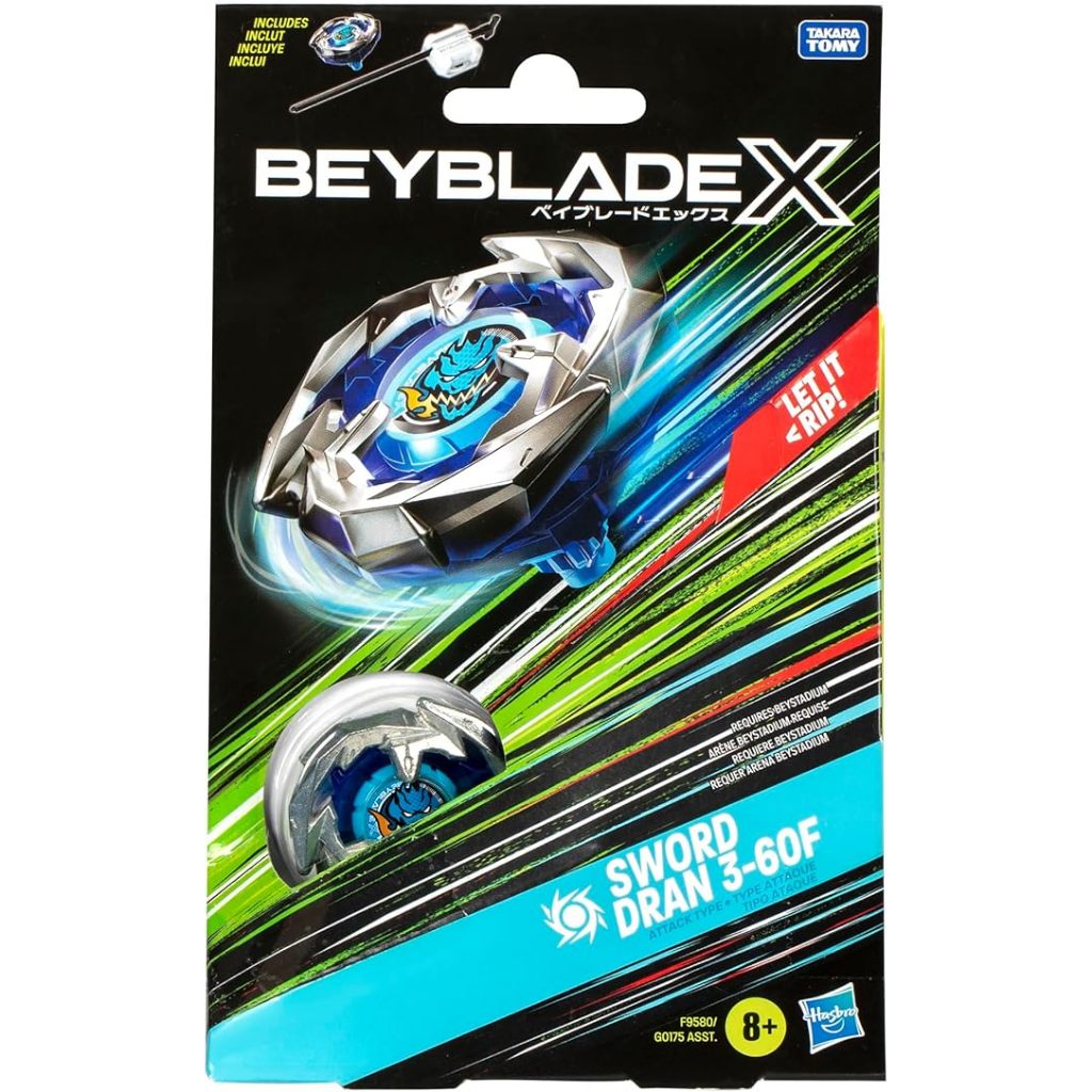 BEYBLADE X BX-01 DranSword 3-60F SWORD DRAN Starter Pack Takara Tomy ของแท้ เวอร์ชันยุโรป ...