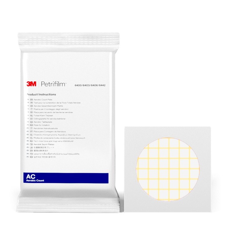 เพลทตรวจนับเชื้อแบคทีเรีย 3M Petrifilm Aerobic Count Plates (AC ...