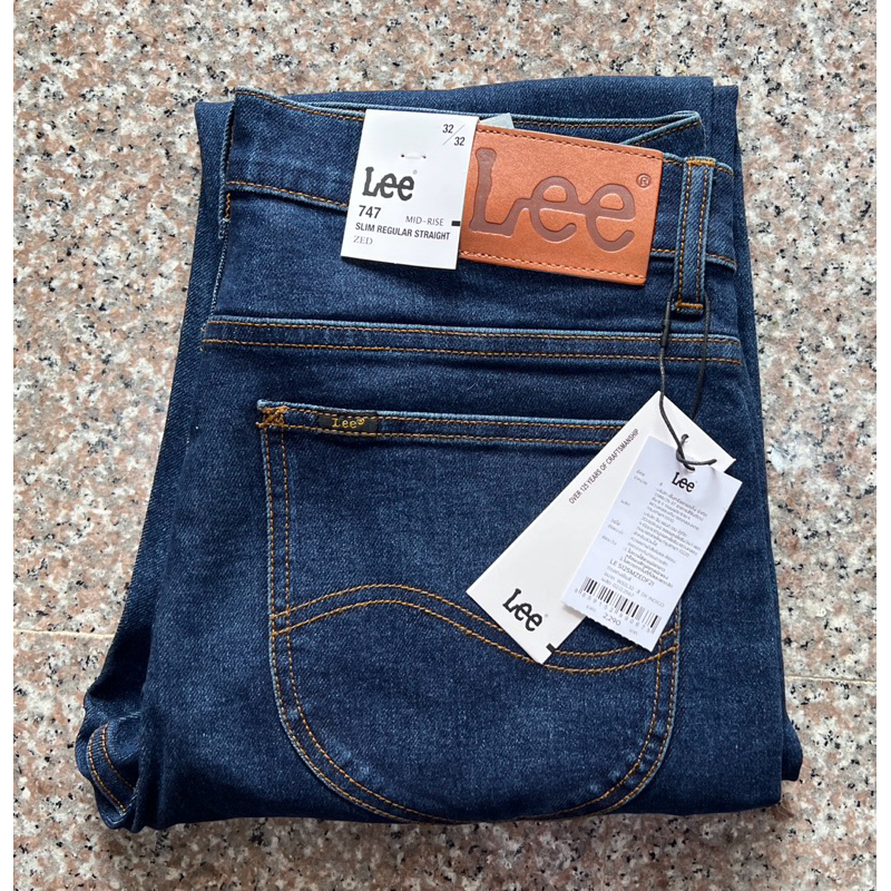 🔥มาใหม่ LEE 747 ZED กระบอกเล็ก ยีนส์ชาย ยืด เอวกลาง เป้าซิป ของแท้จาก ...