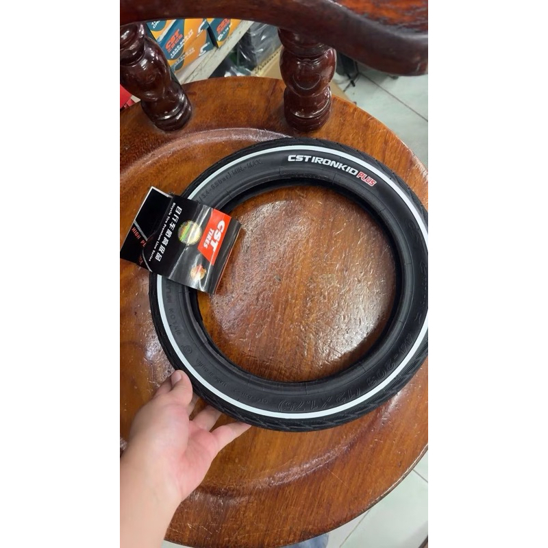 ยางชุดจักรยานขาไถ ทรงตัว CST 12x1.75 Ironkid ขอบลวด | Shopee Thailand