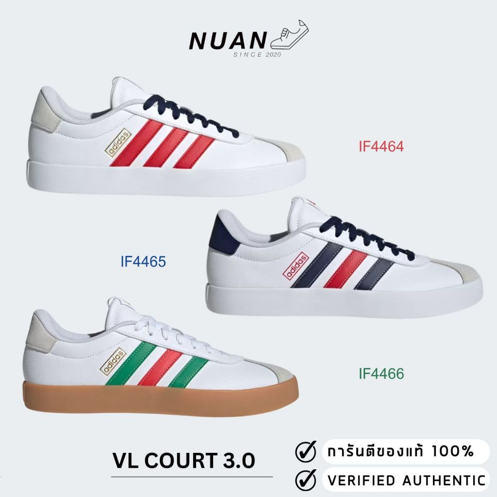 🔥ลดเพิ่ม 15-20% ทักแชทรับโค้ด🔥 Adidas VL Court 3.0 IF4464 , IF4465 ...