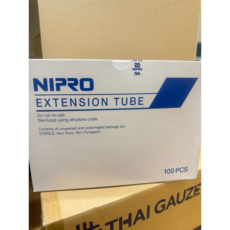 (ยกกล่อง100ชิ้น) Nipro Extension Tube สายให้น้ำเกลือ ขนาดยาว18” และ 36 ...
