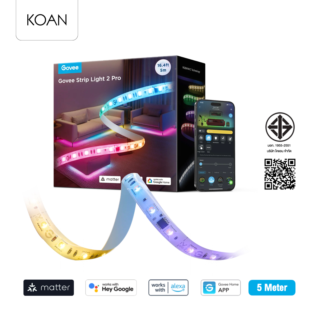 ไฟตกแต่ง Govee Strip Light 2 Pro | Shopee Thailand