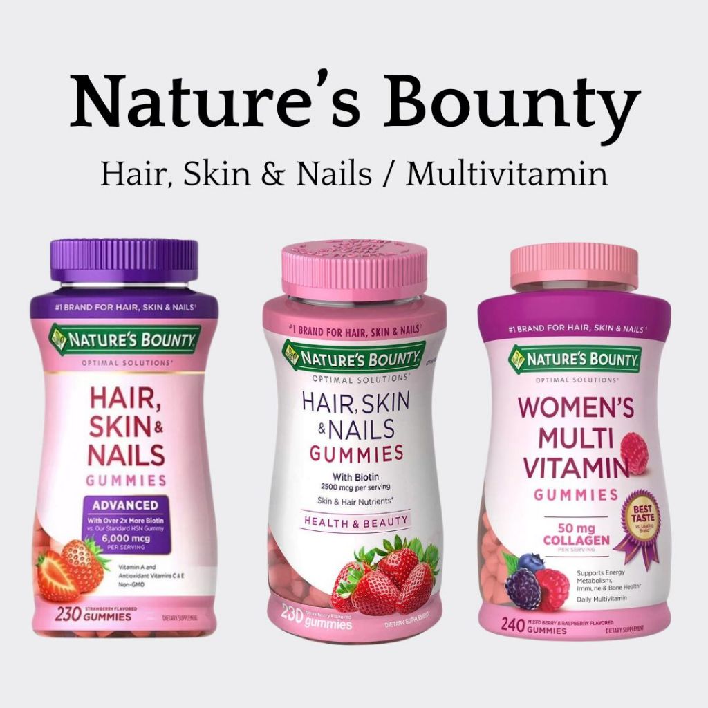 Nature’s Bounty, Optimal Solutions, Hair, Skin & Nails / Multivitamin ...