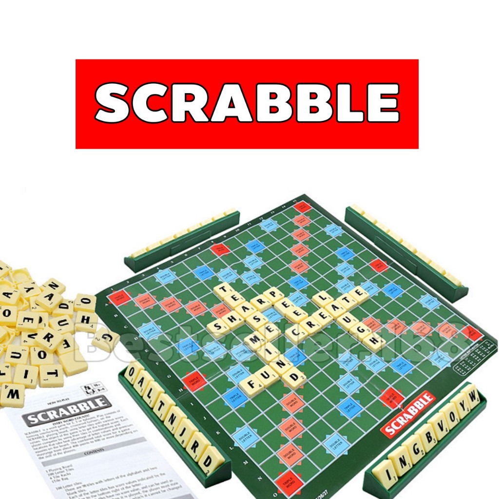 บอร์ดเกมส์ Scrabble เกมส์กระดาน ต่อคำศัพท์ภาษาอังกฤษ ฝึกทักษะ ไหวพริบและการวางแผน TY38 | Shopee ...