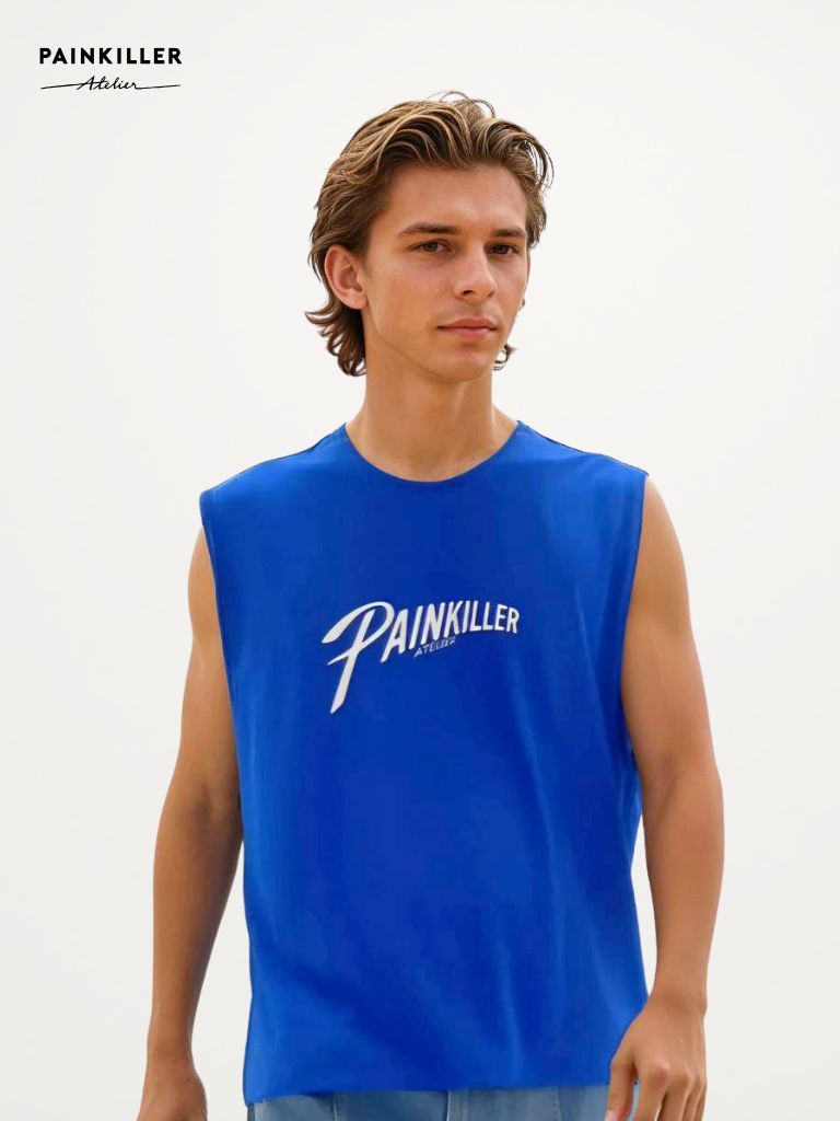 PAINKILLER เพนคิลเลอร์ เสื้อยืด แขนกุด เสื้อผ้าผู้ชาย / POWER ...