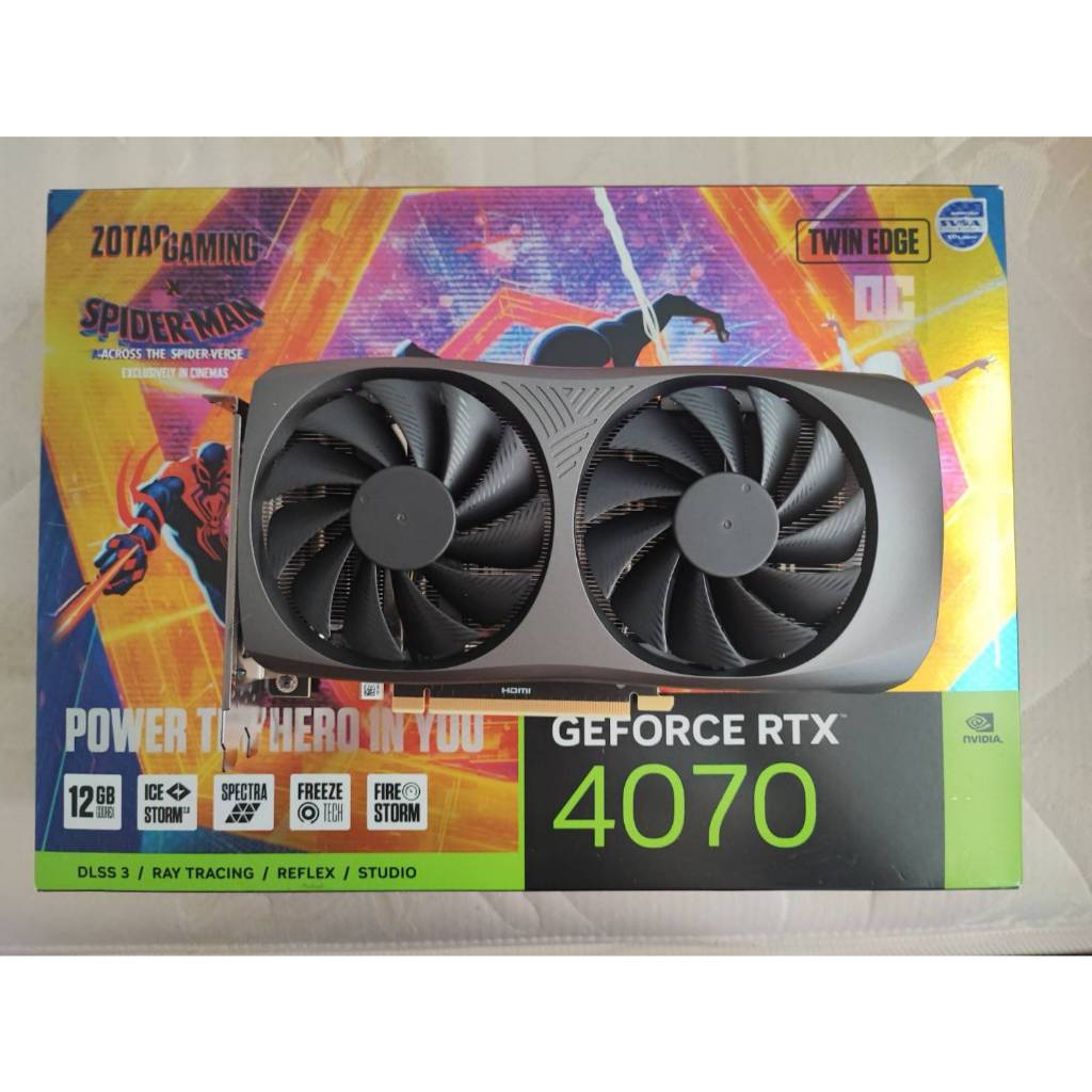 ZOTAC GAMING GEFORCE RTX 4070 TWIN EDGE OC SPIDER-MAN ACROSS THE SPIDER ...