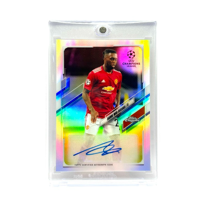 Topps Chrome UCL 20/21 Aaron Wan-Bissaka Manchester United Base Autograph | Shopee Thailand