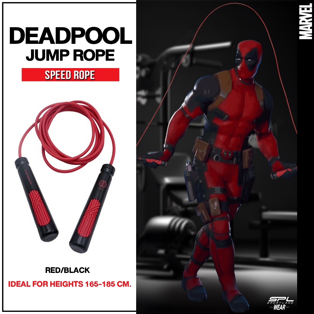 MARVEL มาร์เวล เชือกกระโดด สำหรับออกกำลังกาย Jump Rope DEADPOOL PVC 2. ...