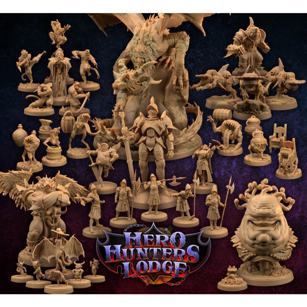 Hero Hunters Lodge - โมเดลสำหรับ DnD miniature,[Made to order ส่งพัสดุ ...
