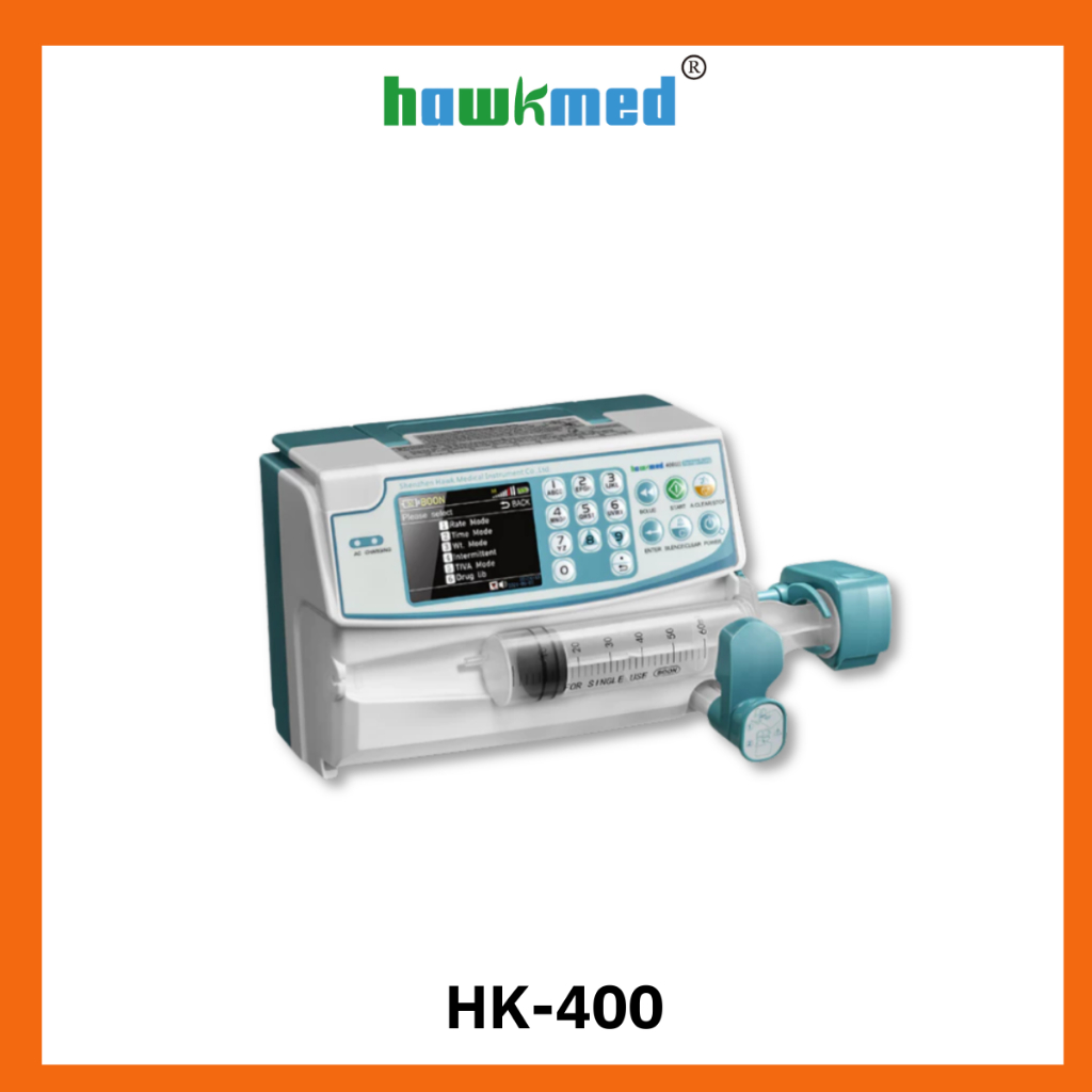 Hawkmed Syringe Pump เครื่องควบคุมการให้สารละลายด้วยกระบอกฉีดยา HK-400 ...