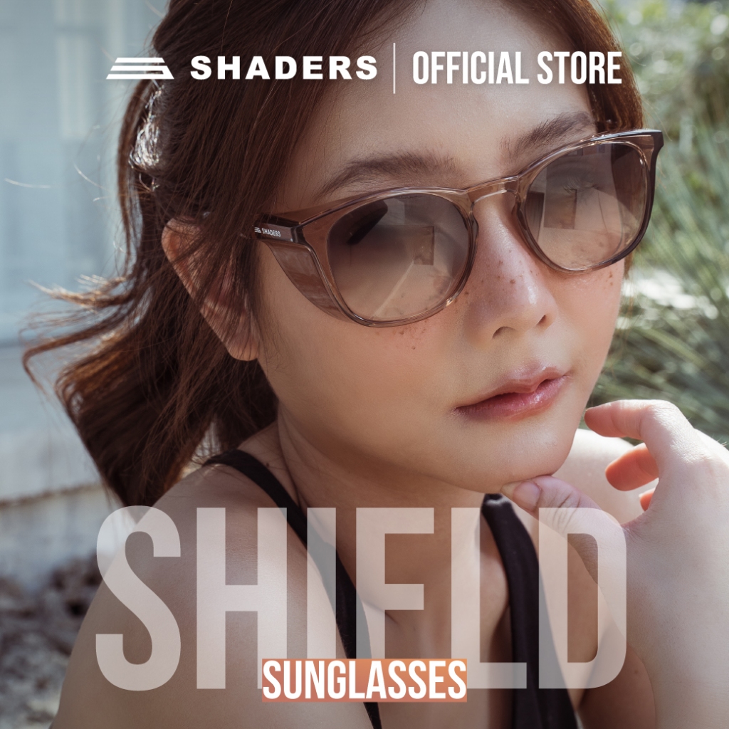 แว่น SHADERS SHIELD SERIES SHADOW (ทรงเหลี่ยม) / สีกรอบ Amberwood (แว่นกันแดด) | Shopee Thailand