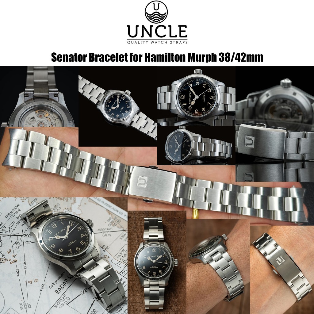 สายนาฬิกา Uncle Straps รุ่น Senator Bracelet for Hamilton Murph 38/42mm ...