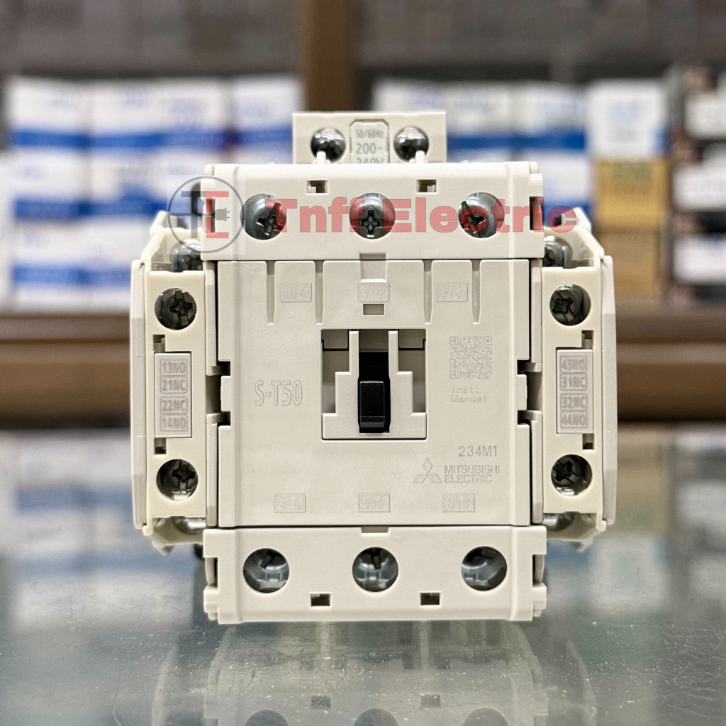 Mitsubishi S-T50 (คอยล์ 24V, 48V, 110V, 220V, 380V) แมกเนติก คอนแทคเตอร์ (2NO + 2NC) | Shopee ...