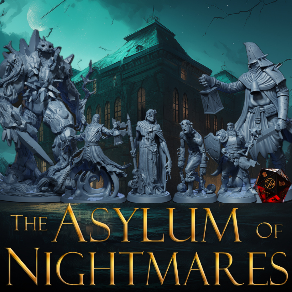 DnD Miniature I Asylum Nighmares Iโมเดลบอร์ดเกม (งานเรซิ่นยังไม่ลงสี ...