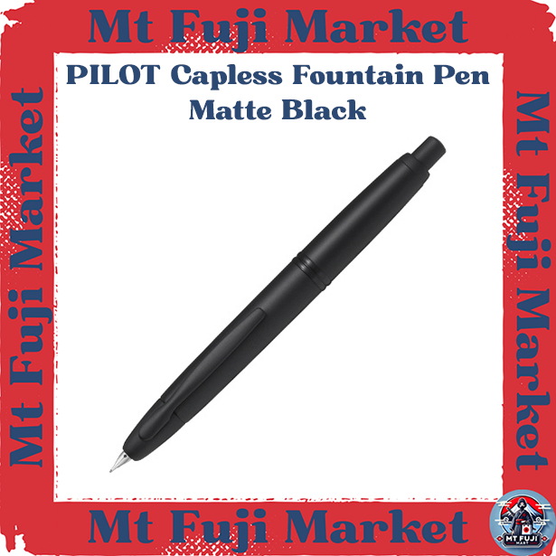 PILOT Capless Knock-type Fountain Pen Matte Black【Direct from Japan ...