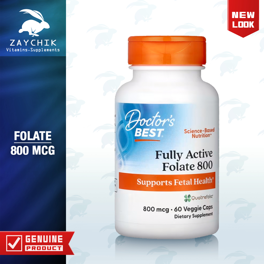 [พร้อมส่ง] Doctor's Best Fully Active Folate 800 mcg Quatrefolic โฟเลท ...