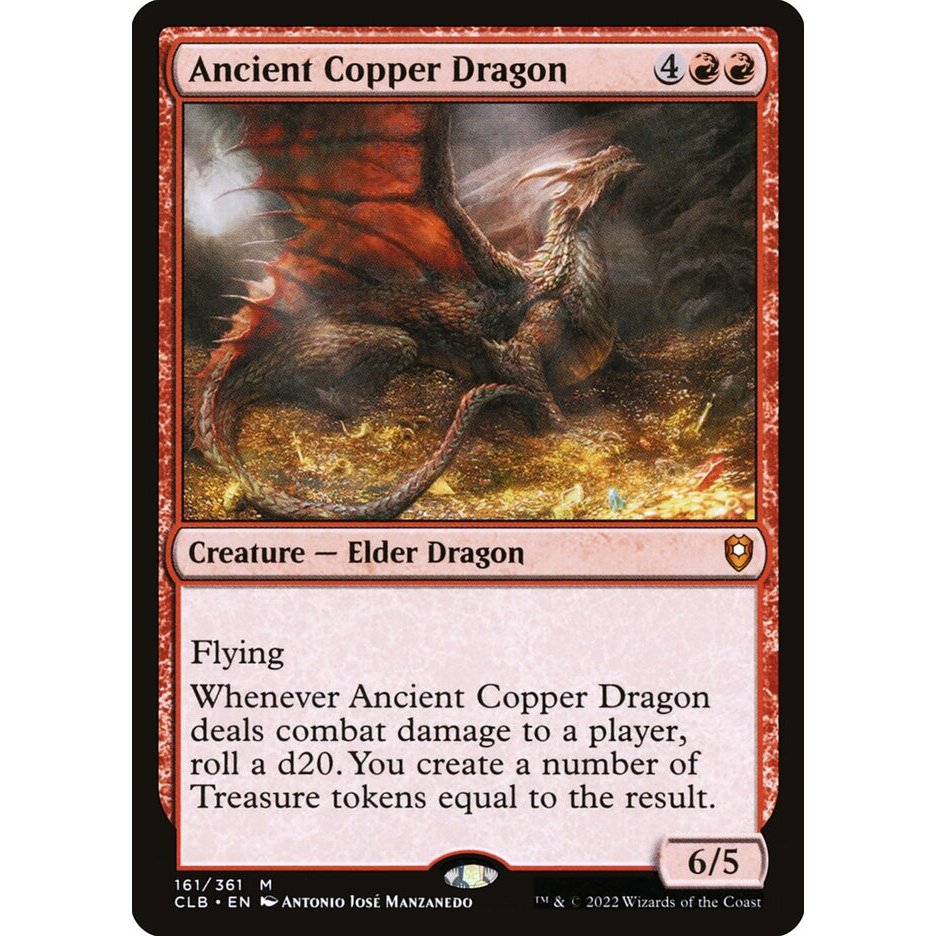Ancient Copper Dragon [Foil] CLB Commander Legends: Battle for Baldur's ...