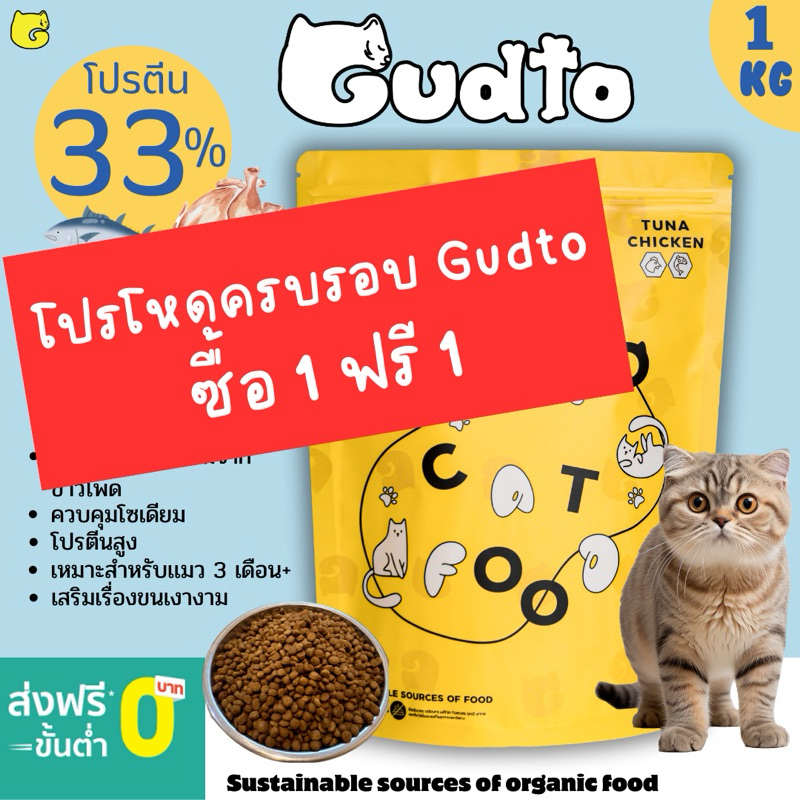 หมดแล้วหมดเลย! อาหารแมว 1 แถม 1 Gudto อาหารแมวที่ทุกบ้านต้องมี ...