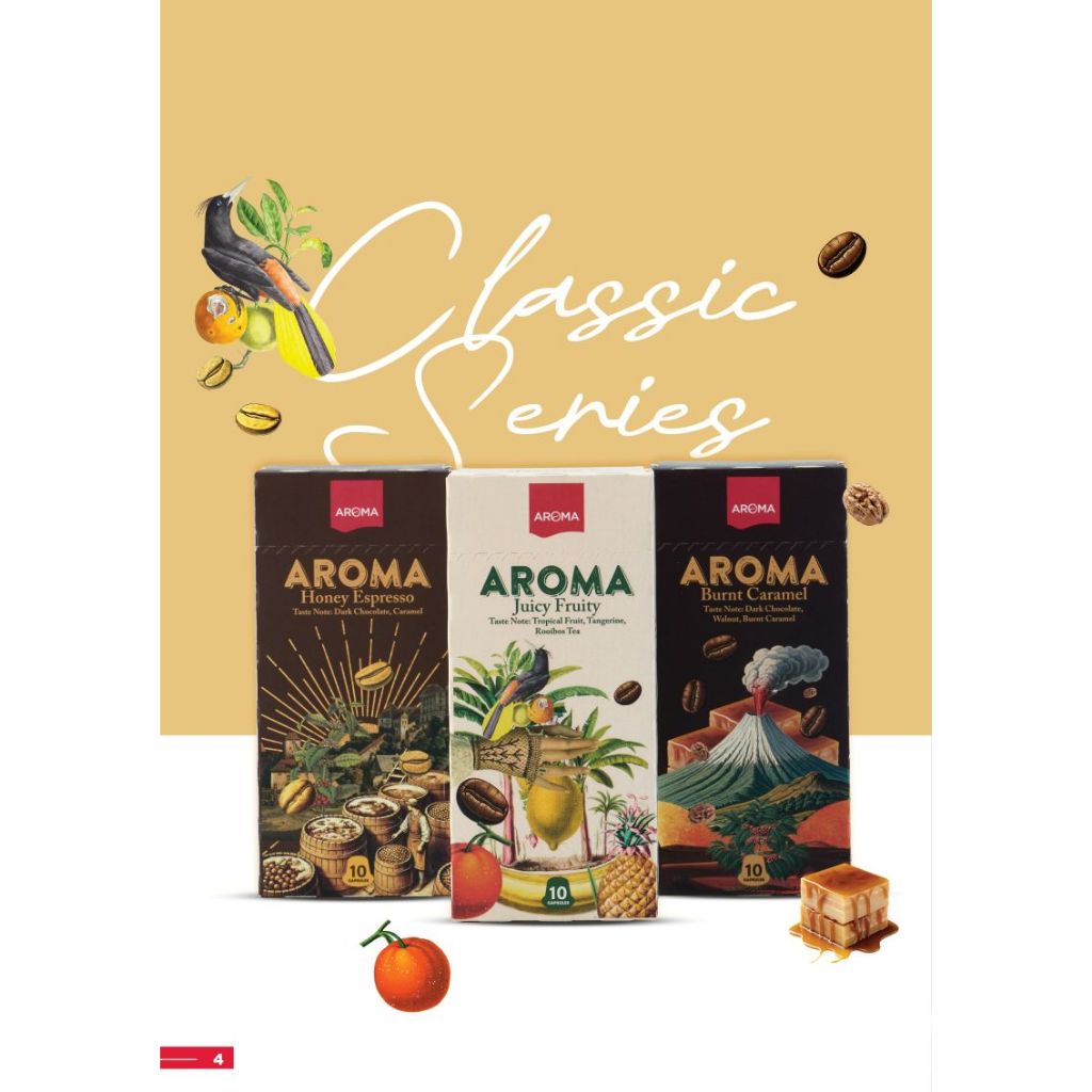 Aroma Capsule กาแฟแคปซูล Classic series (1กล่องx10แคปซูล) | Shopee Thailand