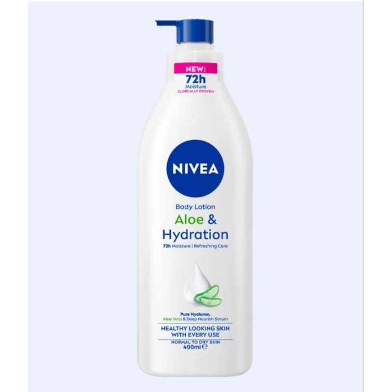 ของแท้/Made in Spain 🇪🇸 NIVEA Aloe & Hydration 72 h. Body Lotion 400 ml ...
