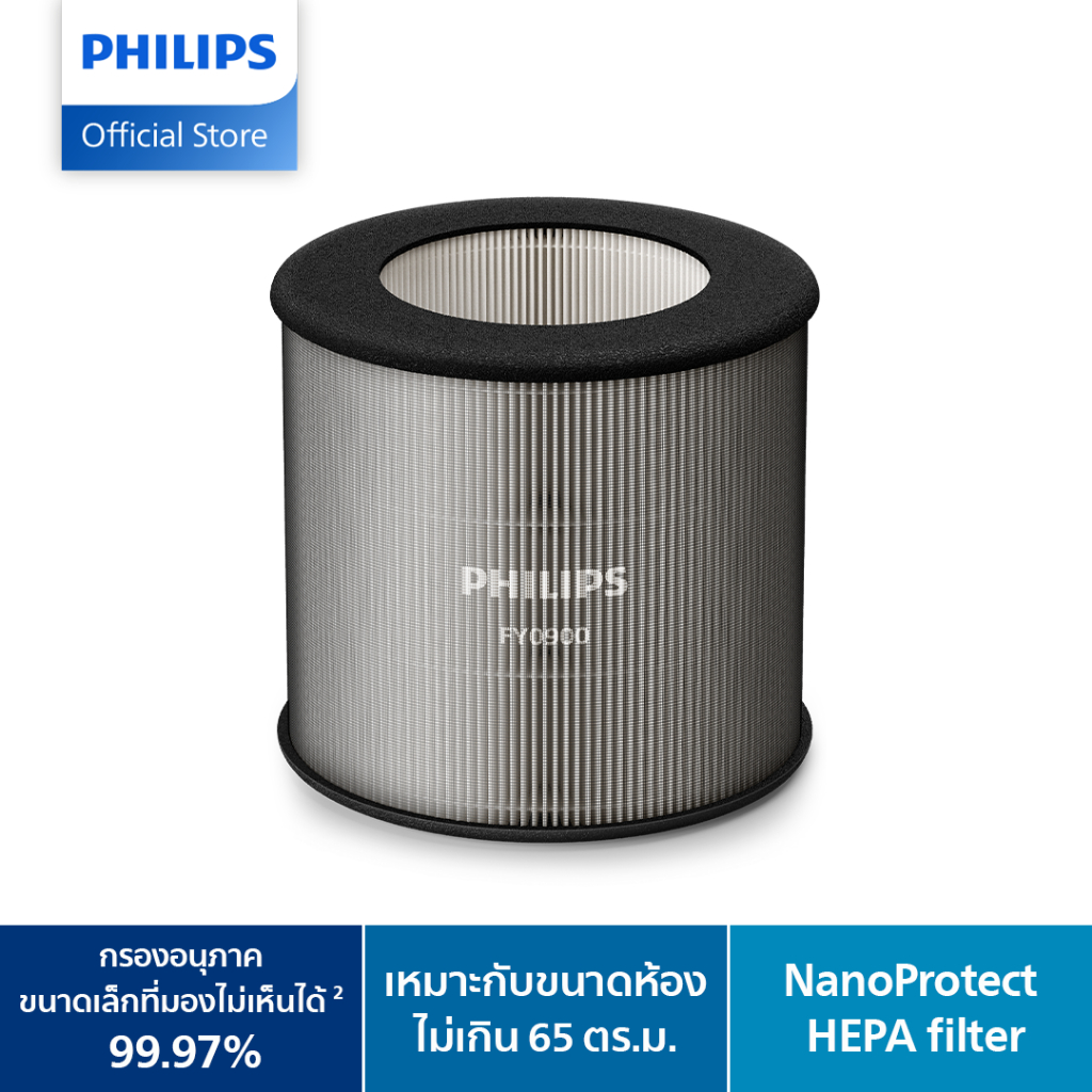 Philips Filter NanoProtect HEPA รุ่น FY0900/30 แผ่นกรองสำหรับเครื่องฟอก ...
