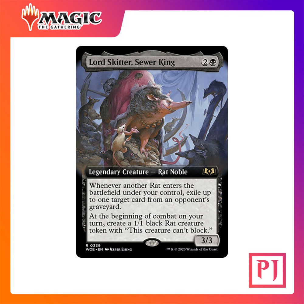 [MTG] Lord Skitter, Sewer King (Extended Art) [WOE] [BLACK] [RARE ...