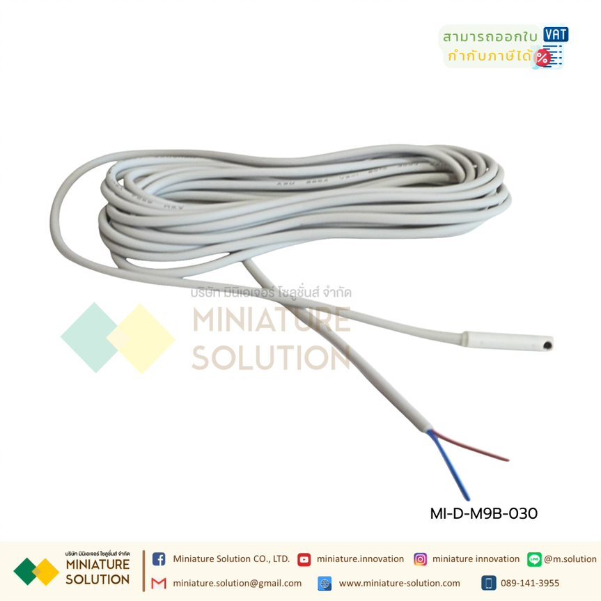 เซนเซอร์กระบอกลม Reed Switch รุ่น D-M9B, 2Wire, NO D-M9B D-M9BL DM9B ...