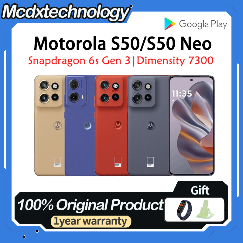 【Global Rom】Motorola S50 Neo Snapdragon 6s Gen 3 Motorola S50 Dimensity 7300 Dual SIM Motorola ...