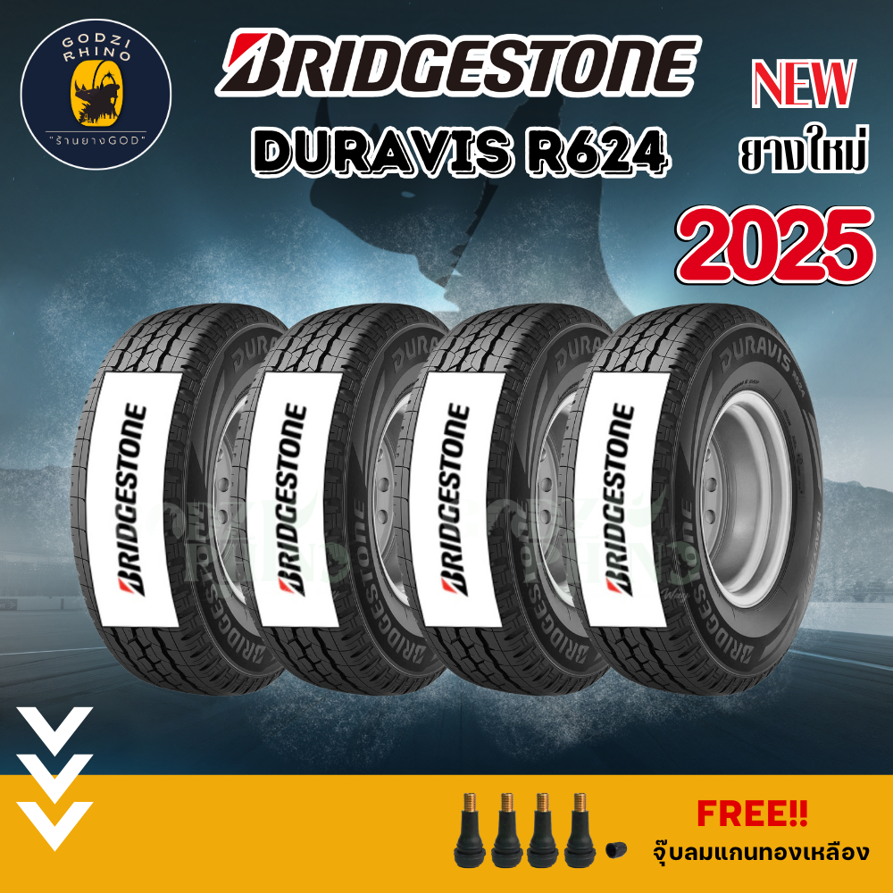 BRIDGESTONE รุ่น DURAVIS R624 215/75R14 225/75R14 225/75R15 ยางใหม่ปี ...
