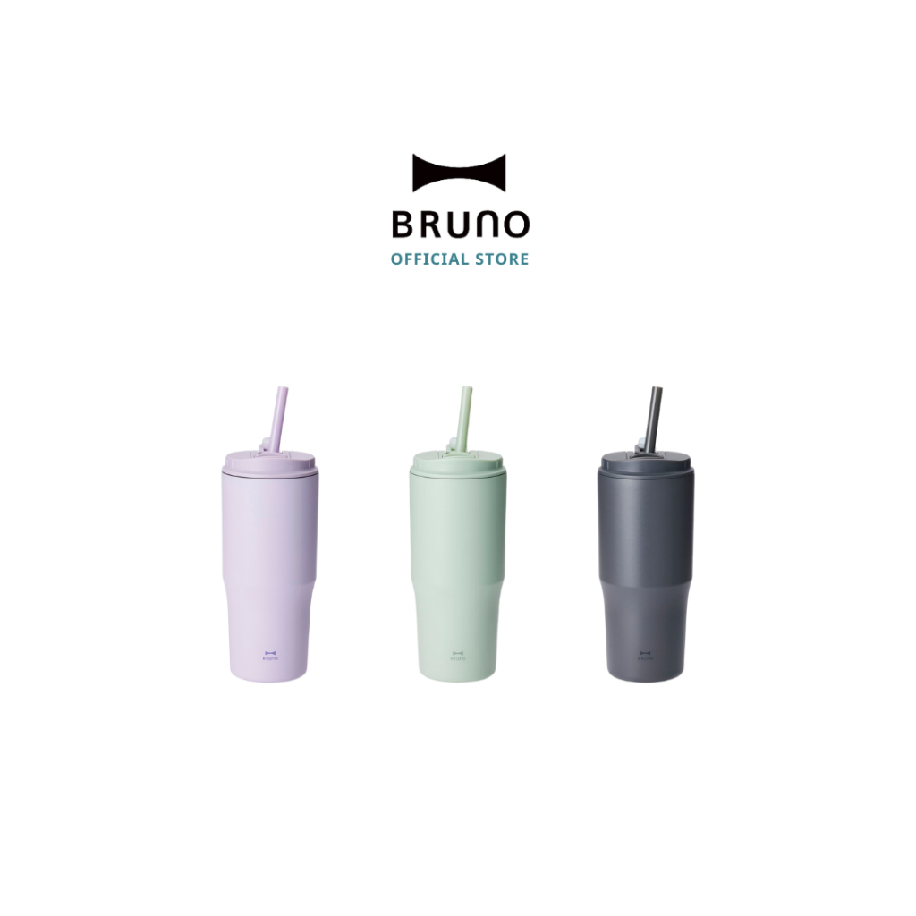BRUNO 2 Way Straw Tumbler (L) 700ml BHK323 แก้วน้ำเก็บอุณหภูมิ ความจุ 700 มล. เก็บอุณหภูมิได้นาน ...