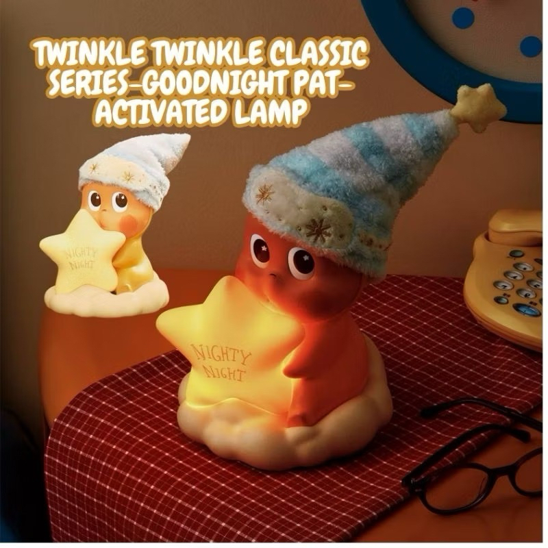POP MART Twinkle Twinkle Classic Series-Goodnight Pat-activated Lamp ...
