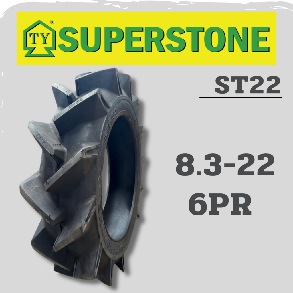 ยางรถไถ 8.3-22 6PR ยี่ห้อ Superstone รุ่น ST22 | Shopee Thailand