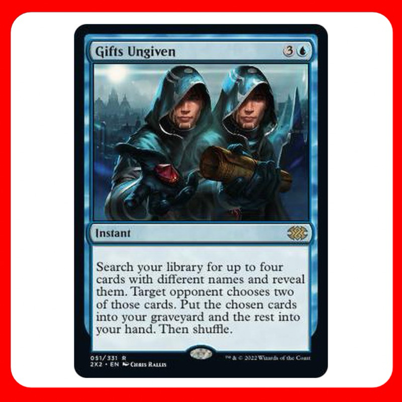 [MTG] Gifts Ungiven [2X2] [BLUE] [RARE] [NORMAL] [ENG] (การ์ดเมจิค ...