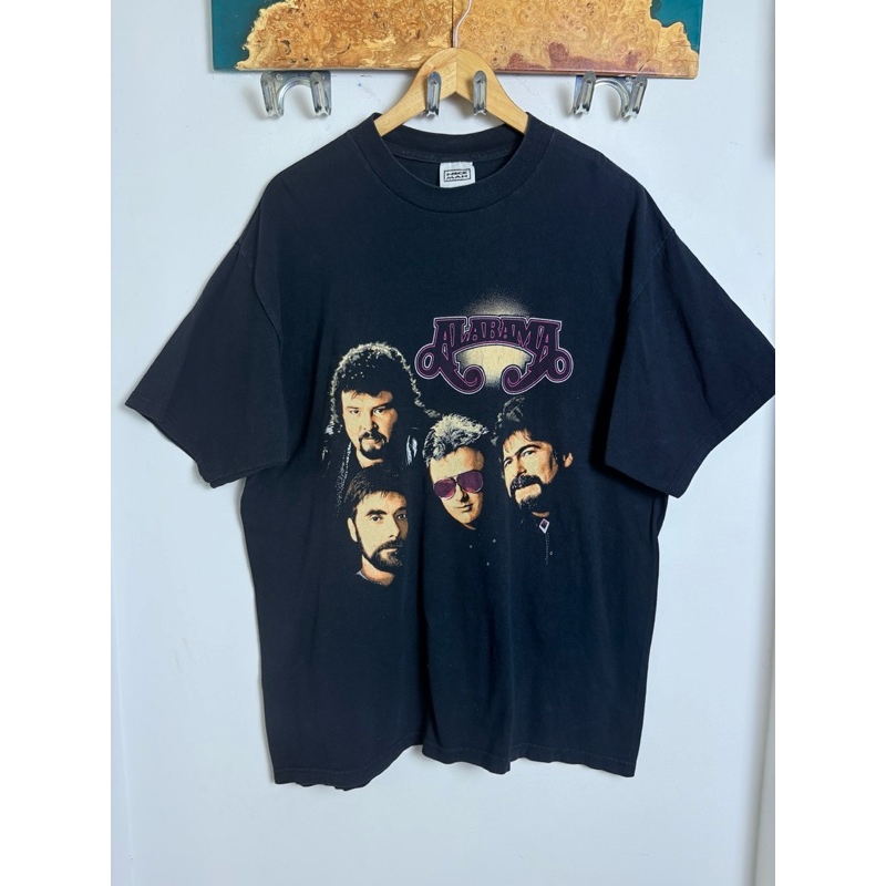 เสื้อยืดมือสอง vintage alabama band t-shirt | Shopee Thailand