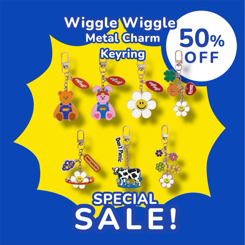 ขายดี Wiggle Wiggle Metal Charm Keyring พวงกุญแจ ห้อยกระเป๋า เอกลักษณ์ ...